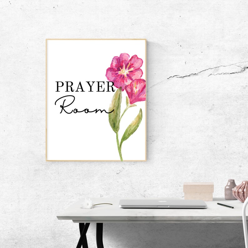 Prayer Sign, Prayer Room Door Sign, War Room Prayer Decor, Christian ...