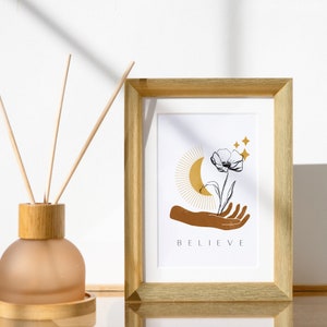Believe Printable Wall Art, Inspirational Print, Believe Wall Art ...
