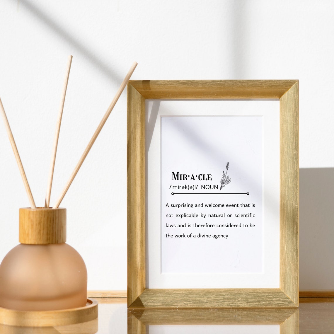 Miracle Definition Print Christian Wall Art Printable - Etsy