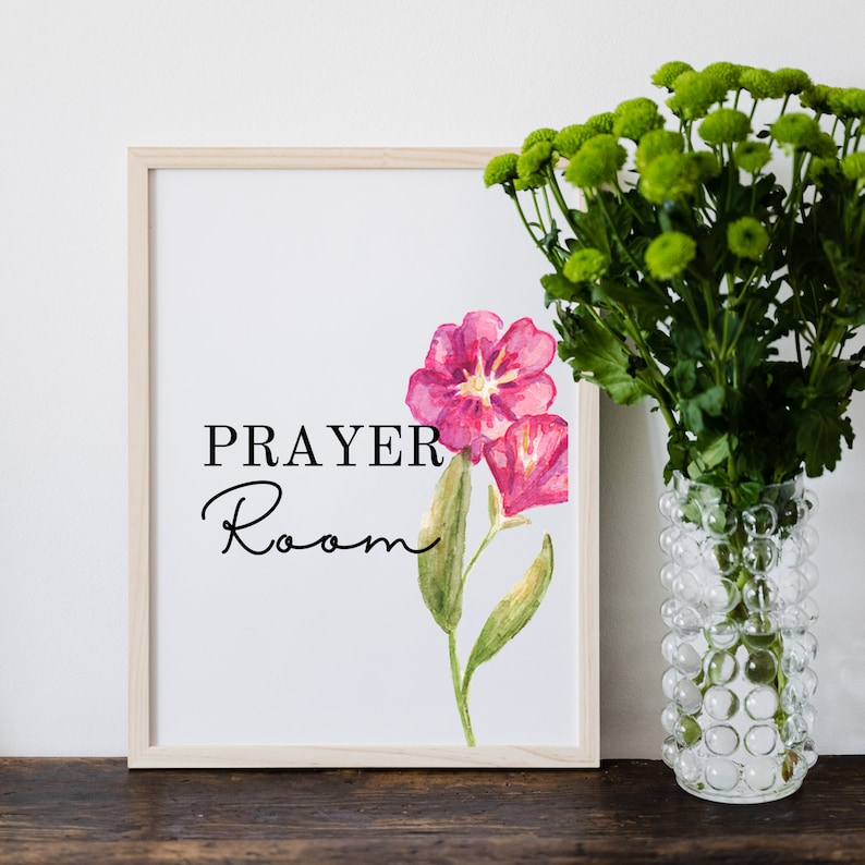 Prayer Sign, Prayer Room Door Sign, War Room Prayer Decor, Christian ...