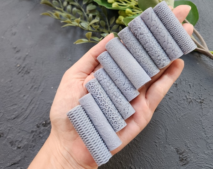 Polymer Clay Texture Roller Clay Stamp 3D Printed Embossing Tool ...