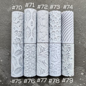 SALE Polymer Clay Texture Rollers Clay Stamp 3D Printed Embossing Clay ...