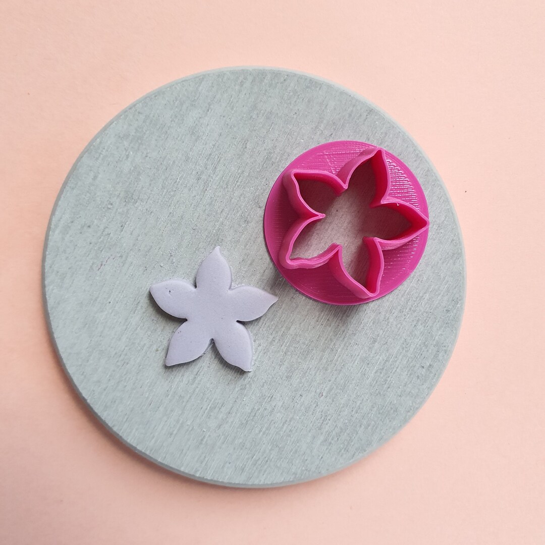 Polymer Clay Cutter 3D Print Cutters Jewelry Earrings flower Shape ...