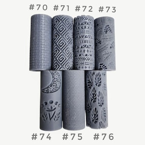 SALE! Polymer Clay Texture Rollers Clay Stamp 3D Printed Embossing Clay ...
