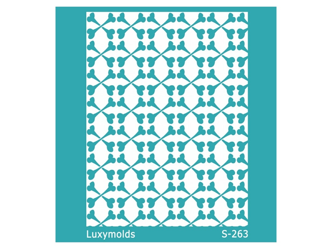 Plantilla de serigrafía para arcilla polimérica Luxymolds S-263 - Etsy México