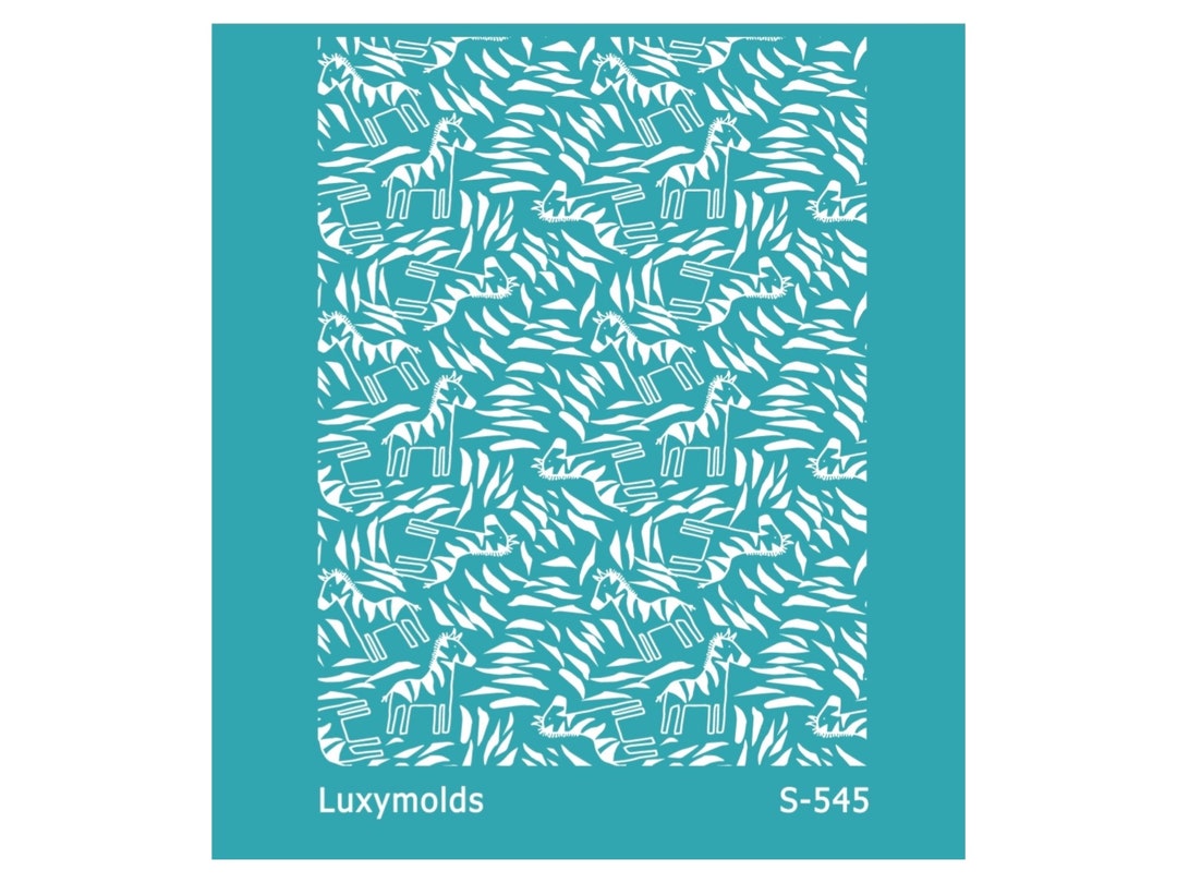 Pochoir sérigraphié pour pâte polymère « Luxymolds » S-545 - Etsy France