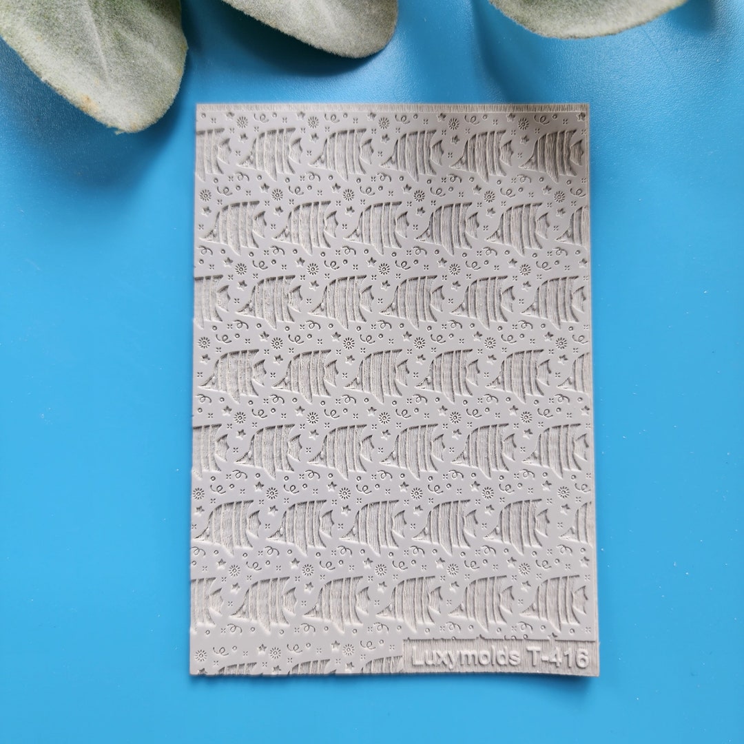 Polymer Clay Texture Tile Texture Mat Clay Stamp Polymer Clay Texture ...