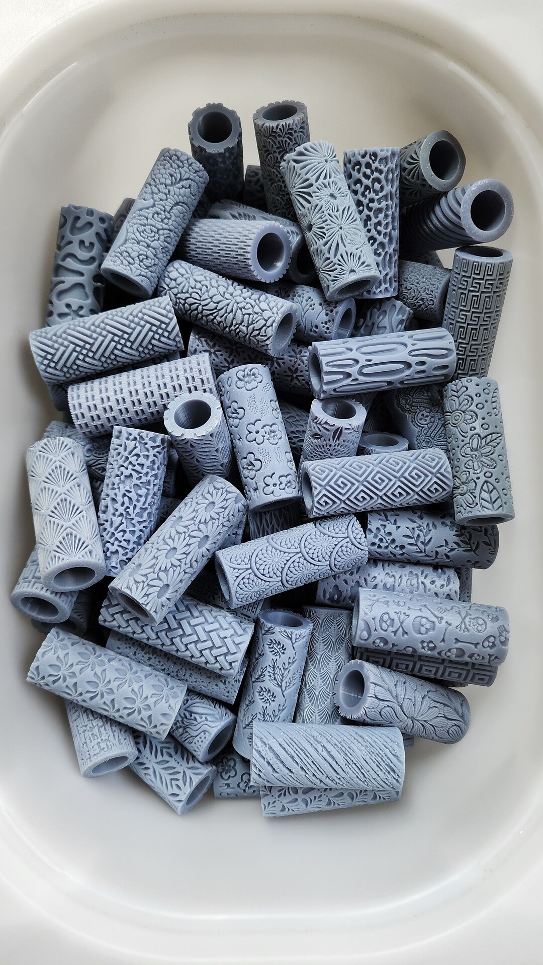 SALE Polymer Clay Texture Rollers Clay Stamp 3D Printed Embossing Clay ...