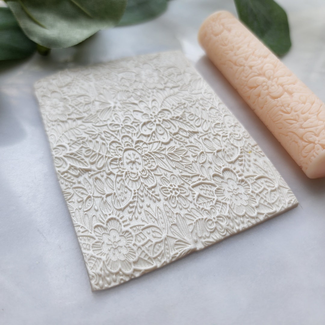Polymer Clay Texture Roller Clay Stamp 3D Printed Embossing 