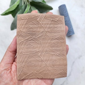 Polymer Clay Texture Roller Clay Stamp 3D Printed Embossing "geometry ...