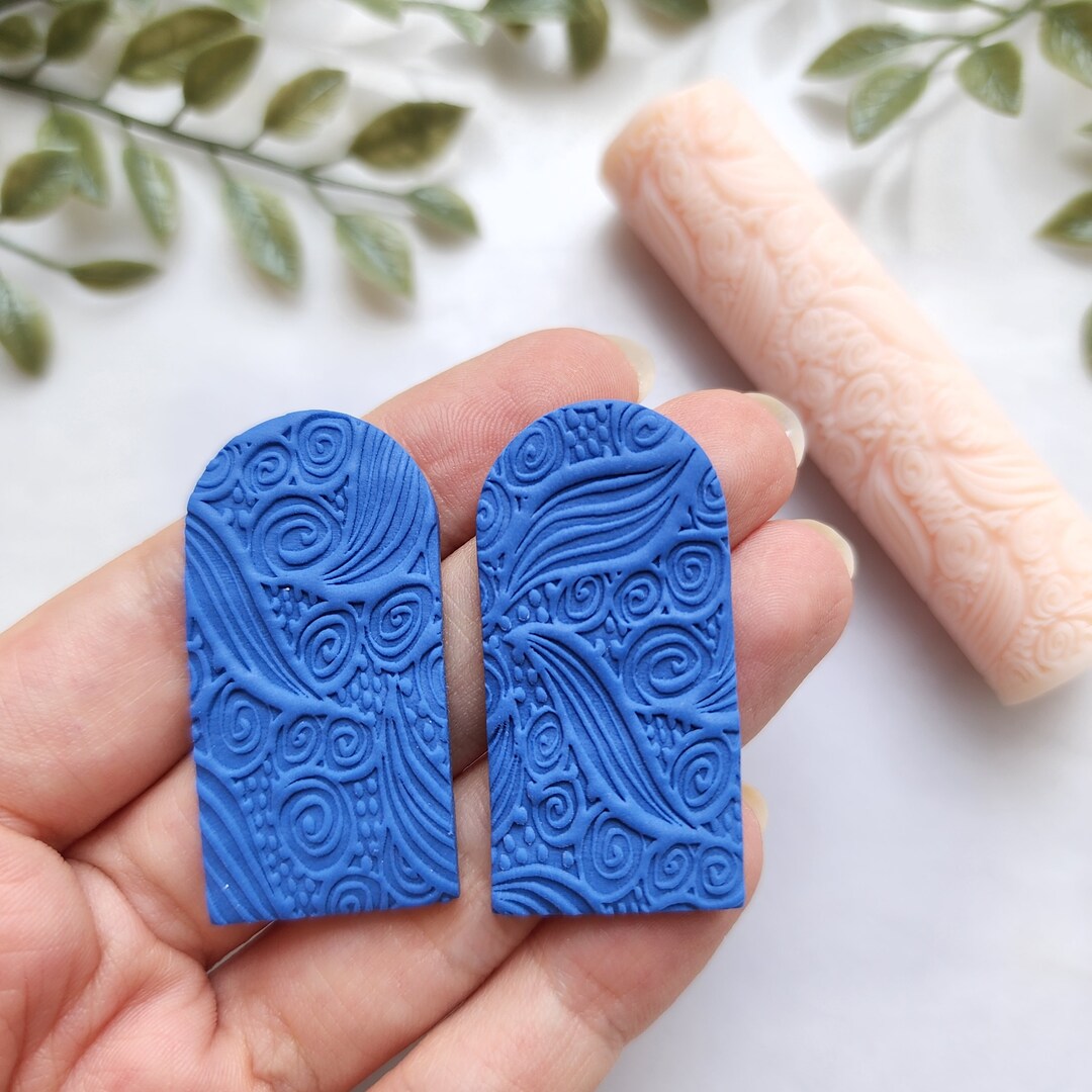Polymer Clay Texture Roller Clay Stamp 3D Printed Embossing 