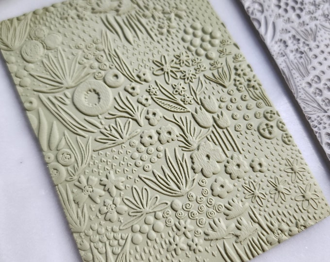 Polymer Clay Texture Tile Texture Mat Clay Stamp Polymer Clay Texture ...