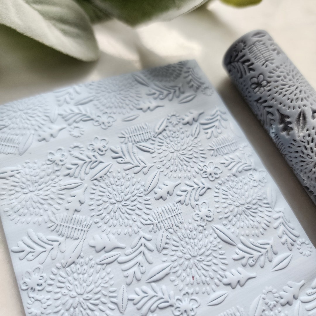 Polymer Clay Texture Roller Clay Stamp 3D Printed Embossing - Etsy