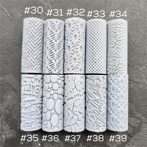 SALE! Polymer Clay Texture Rollers Clay Stamp 3D Printed Embossing Clay ...