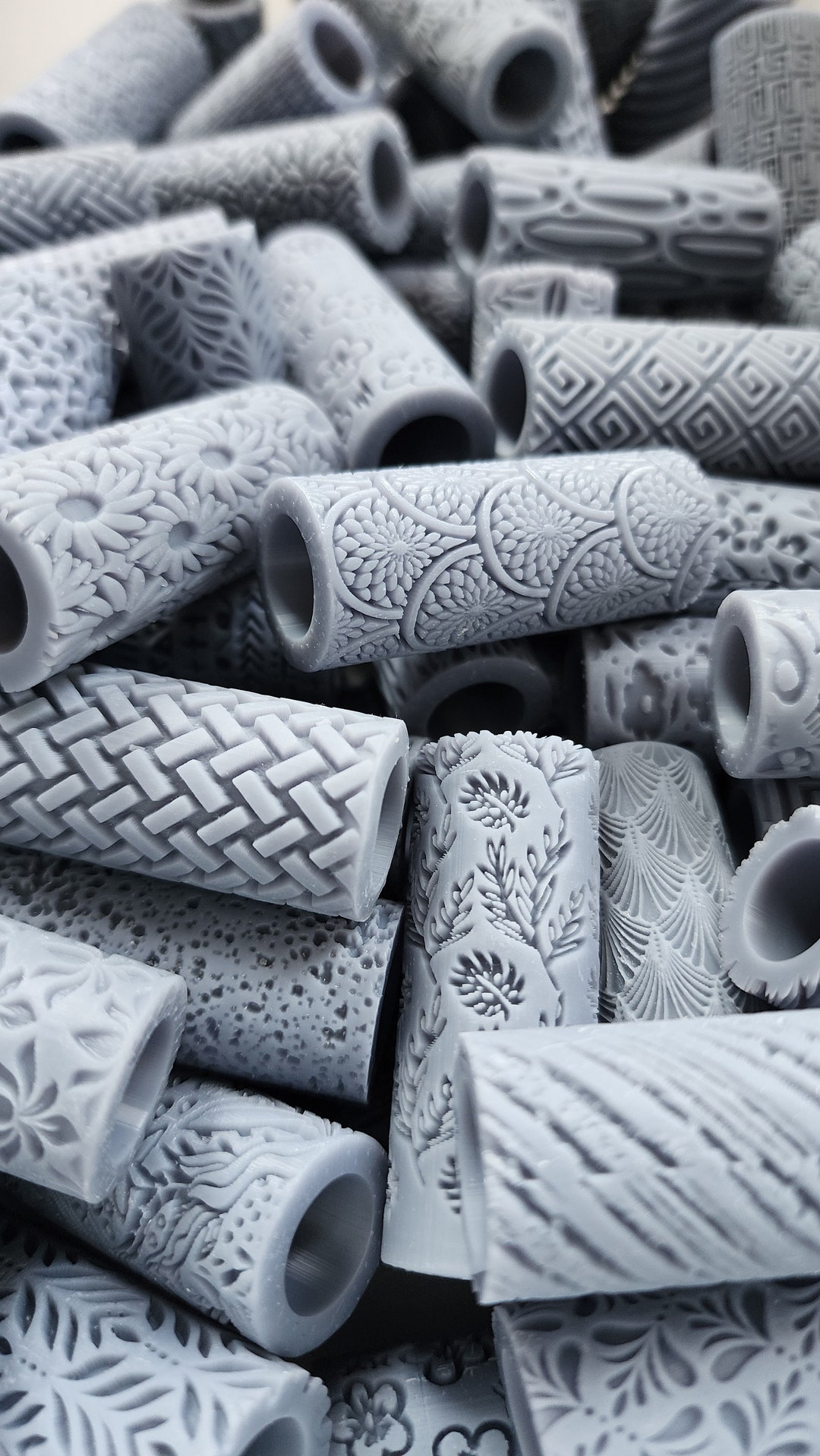 SALE! Polymer Clay Texture Rollers Clay Stamp 3D Printed Embossing Clay Tools - Etsy