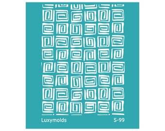 Silk Screen Stencil for Polymer Clay luxymolds - Etsy