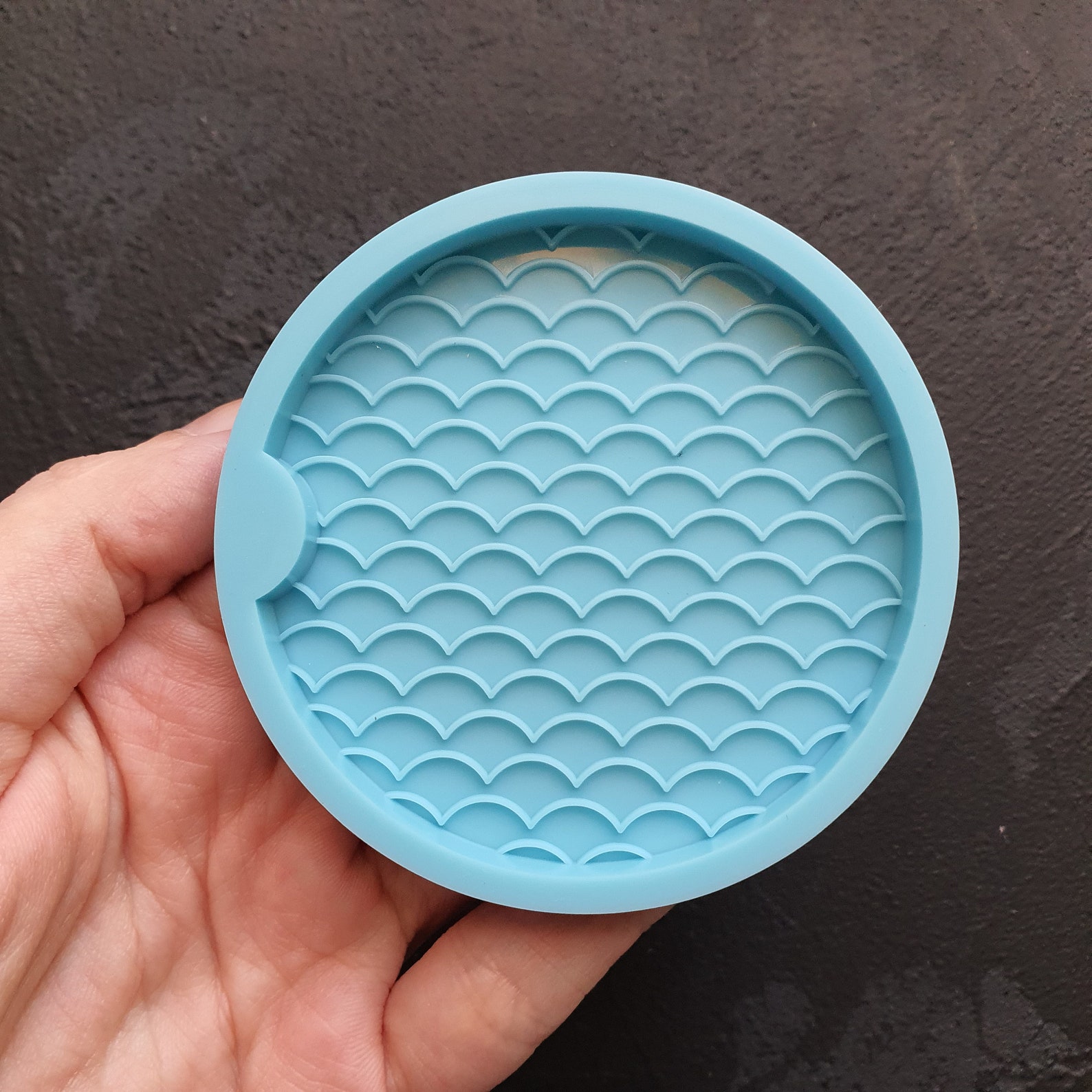 Mold Scales Wave Cup Coaster Silicone Mold for Resin Epoxy - Etsy