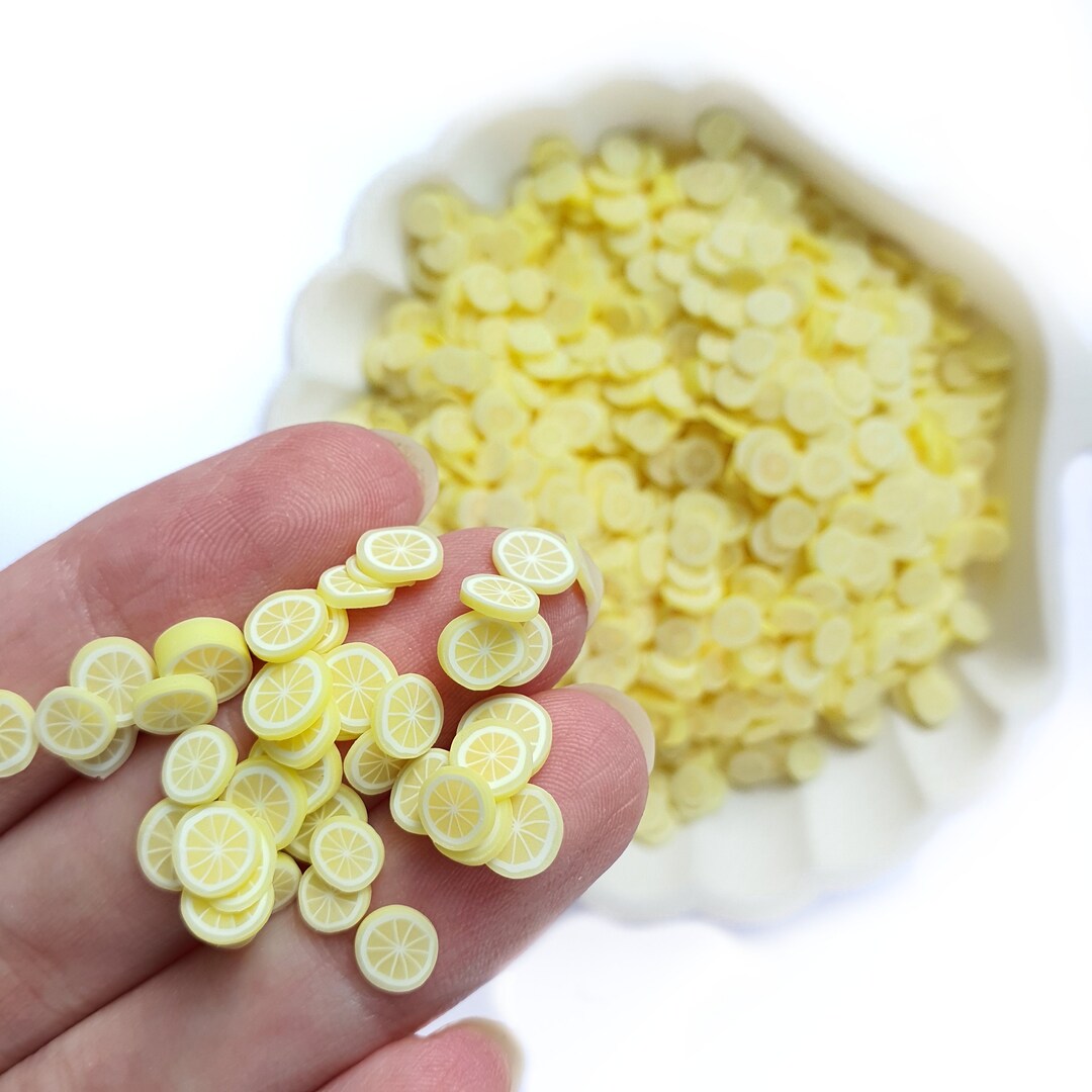Lemon Polymer Clay Shapes for Resin Epoxy Crafts for Nail Design - Etsy