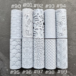 SALE Polymer Clay Texture Rollers Clay Stamp 3D Printed Embossing Clay ...