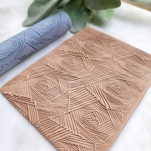 Polymer Clay Texture Roller Clay Stamp 3D Printed Embossing "geometry ...