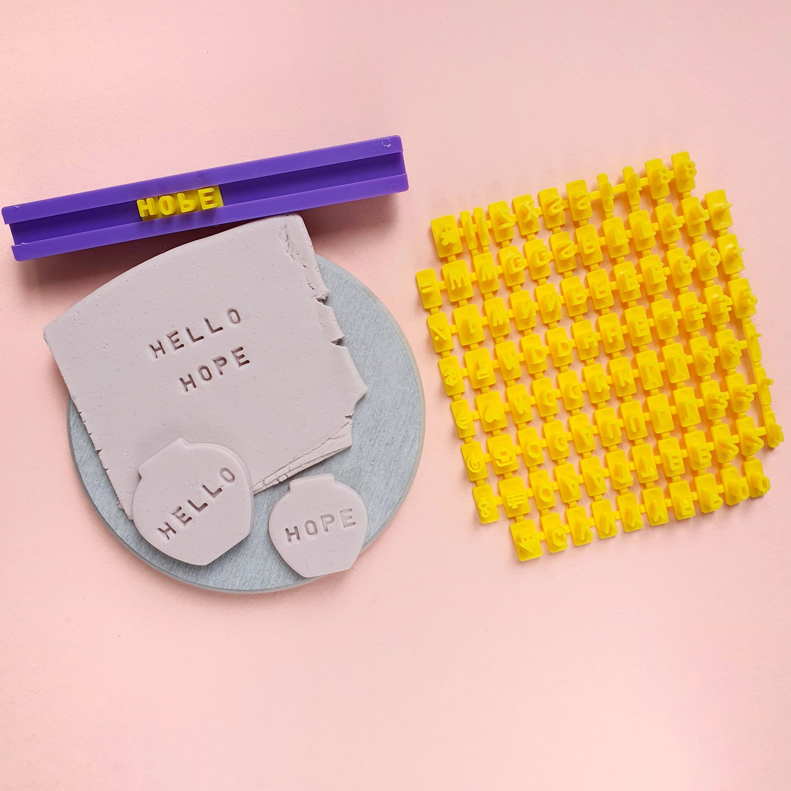 Polymer Clay Stamps letters Embossing Letters - Etsy