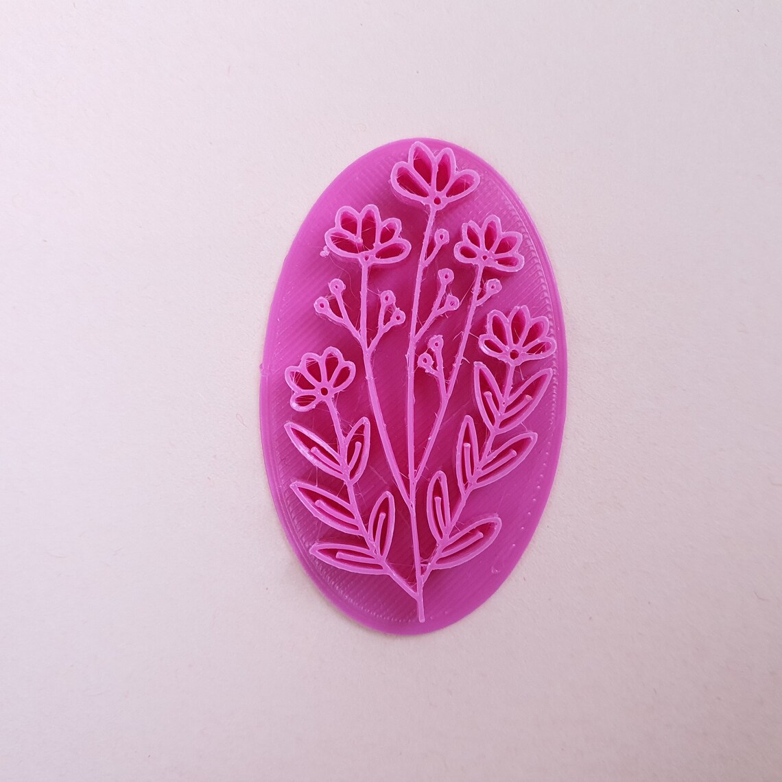 Polymer Clay Stamp "flower" 3D Printed Embossing - Etsy
