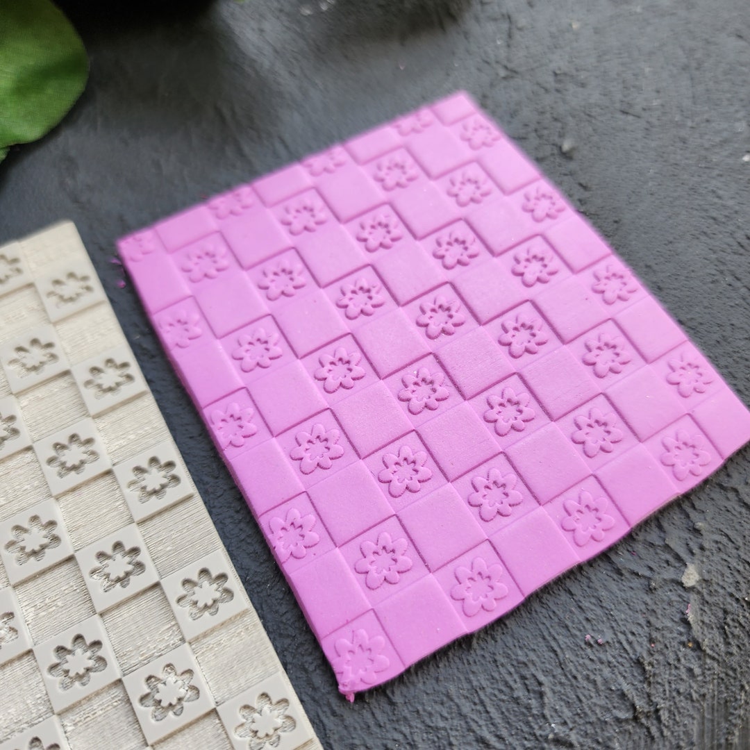 Polymer Clay Texture Mat Texture Tile Clay Stamp Polymer Clay Supplies ...