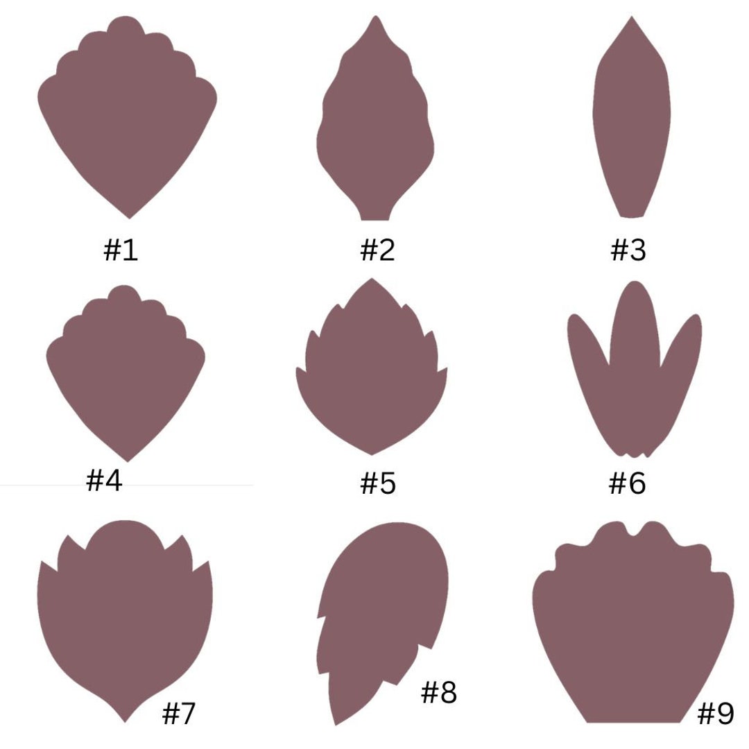 9 Pcs Micro Cutters Polymer Clay Micro Cutter 3D Print Jewelry Molds ...