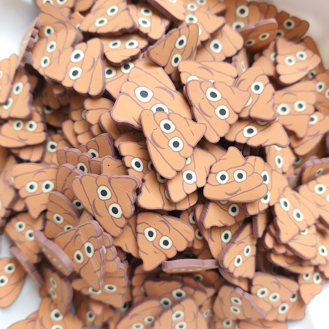 Mini Poop Emoji Polymer Clay Shapes for Resin Epoxy Crafts for Nail ...