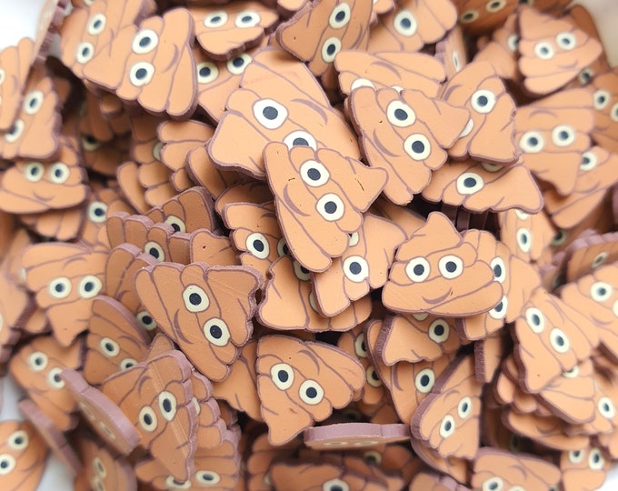 Mini Poop Emoji Polymer Clay Shapes for Resin Epoxy Crafts for Nail ...