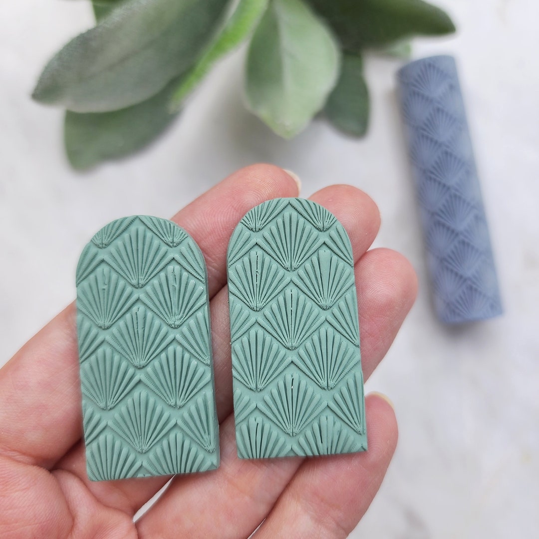 Polymer Clay Texture Roller "seashell" Clay Stamp 3D Printed Embossing ...
