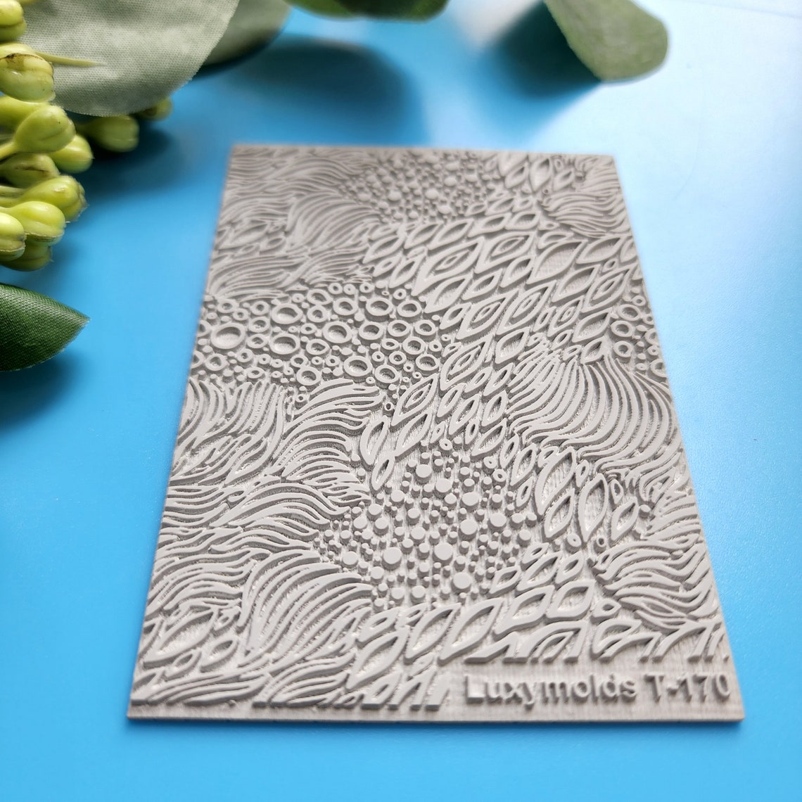 Wave and Bubbles Polymer Clay Texture Tile, 7x10cm - Etsy