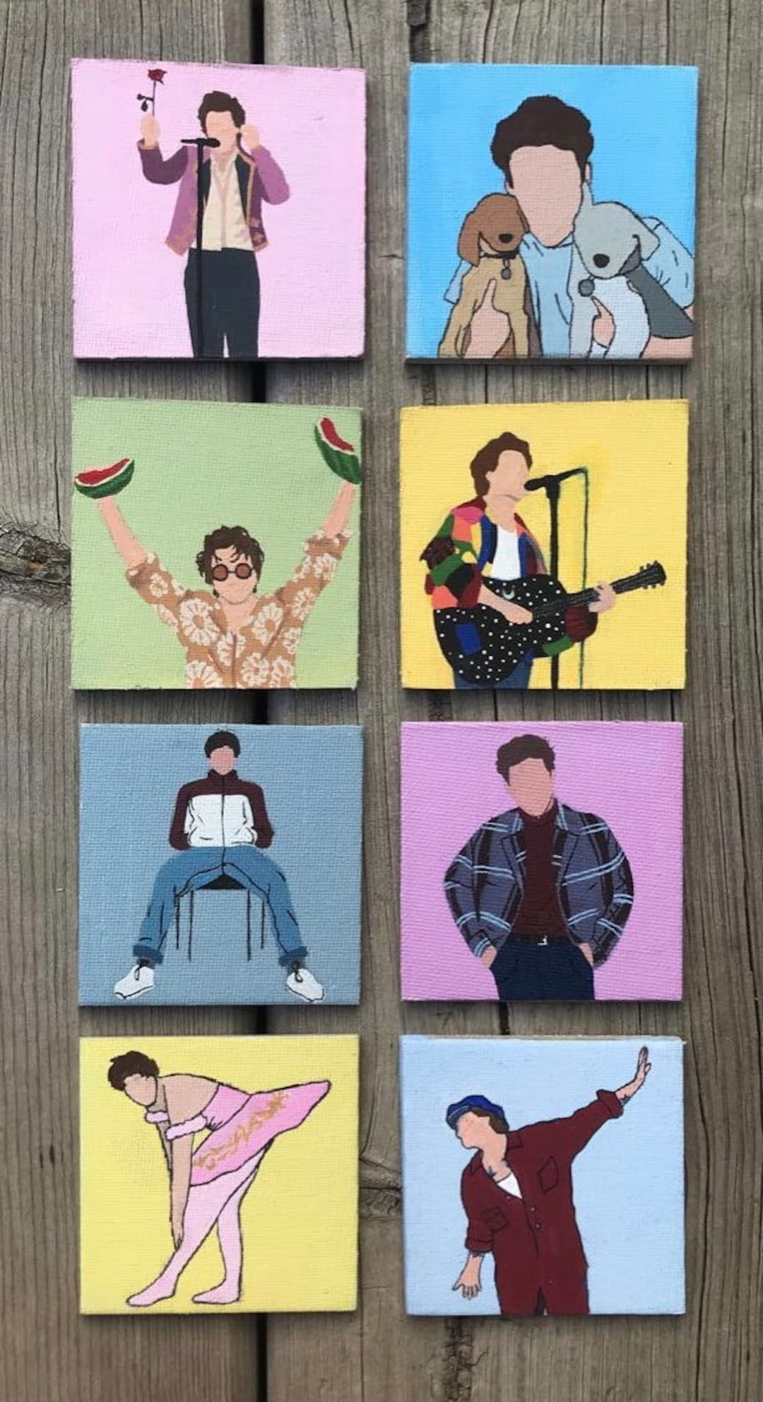 Mini Original Hand Painted One Direction Paintings - Etsy