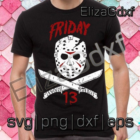 Friday13 images SVG eps dxf pdf png cutting file Files | Etsy