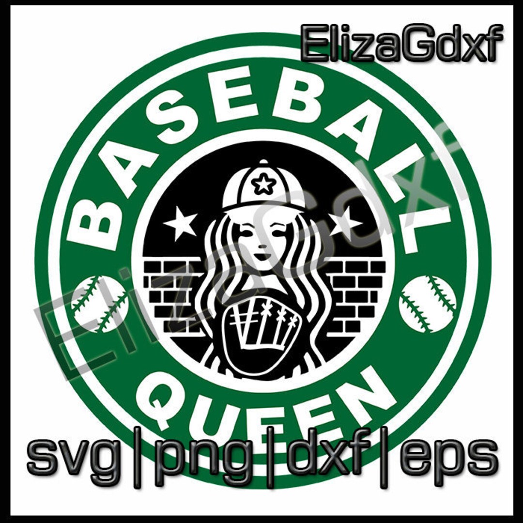 Baseball Queen Images SVG, Eps, Dxf, Pdf, Png, Cutting File Files ...
