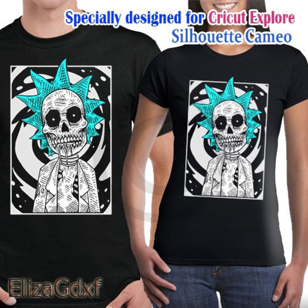 Rick Skull Images SVG, Eps, Dxf, Pdf, Png, Cutting File Files Instant ...