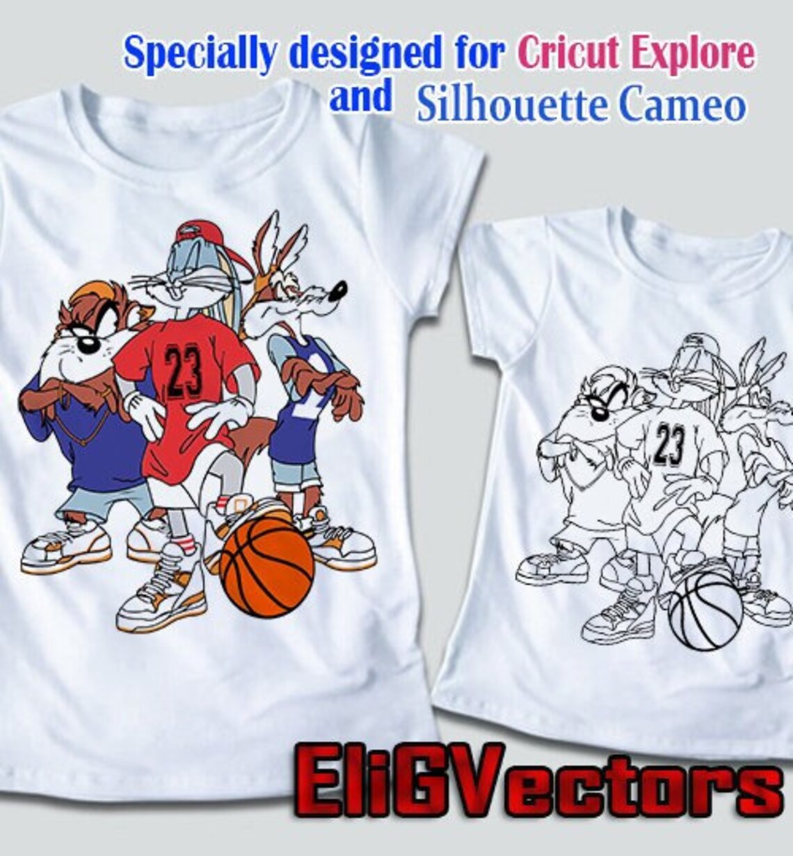 Bugs basketball 90s SVG eps dxf pdf png cuttin file Files | Etsy México