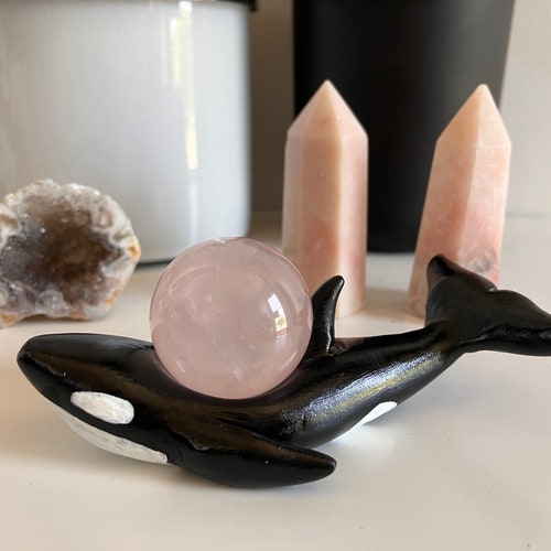 Orca Whale Sphere Stand Hale Crystal Sphere Holder Polymer - Etsy