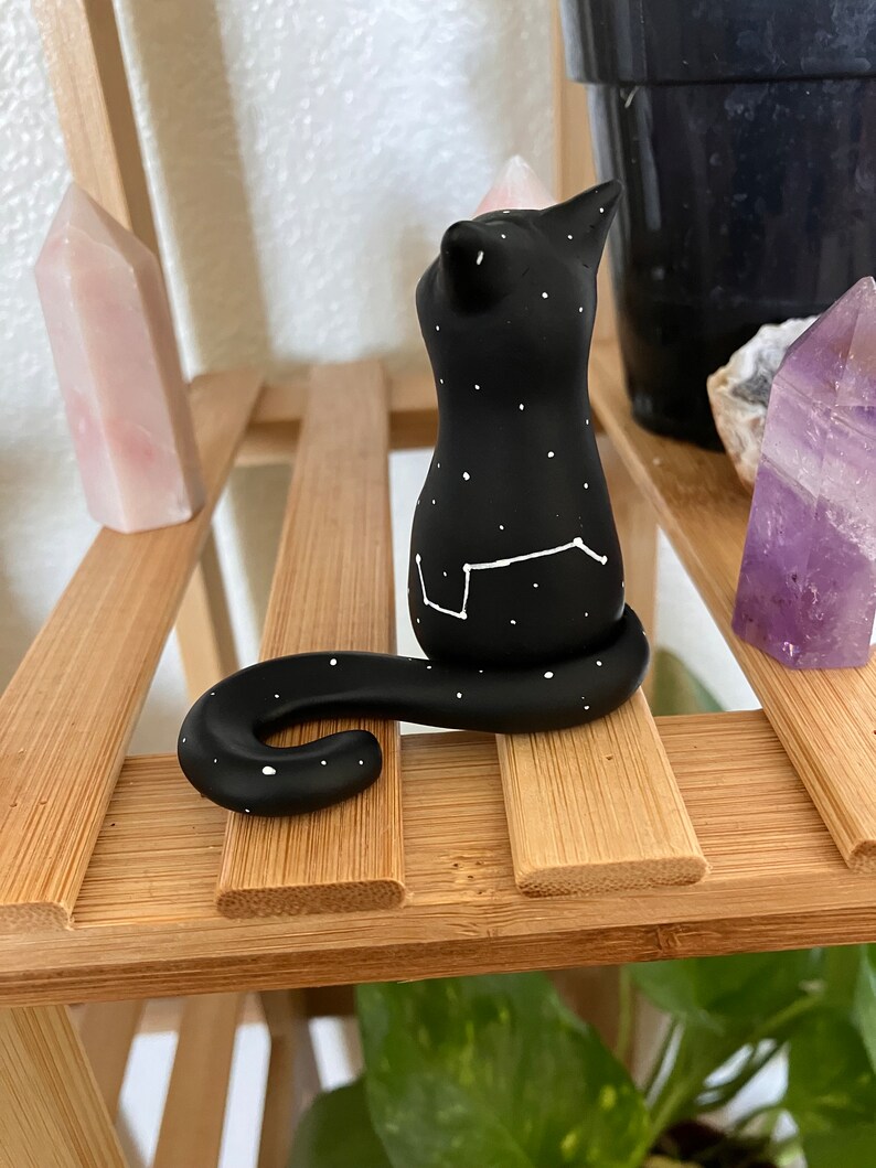 Constellation Black Cat Crystal Sphere Stand Sphere Holder - Etsy