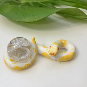 Custom Snake Crystal Holder, Custom Snake Sculpture, Snake Crystal ...