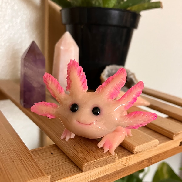 Clay Axolotl Figurine - Etsy