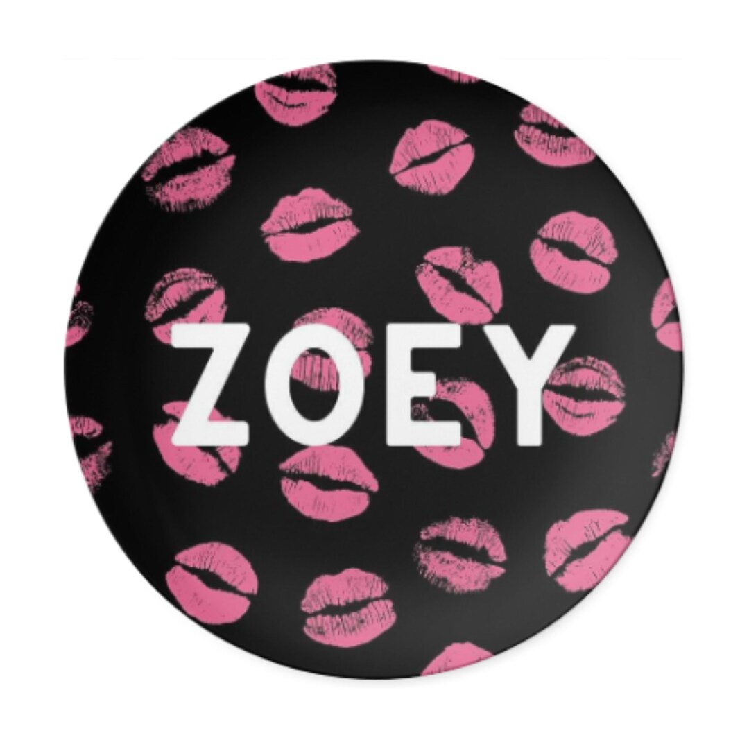 Personalized Plate: Lips - Etsy