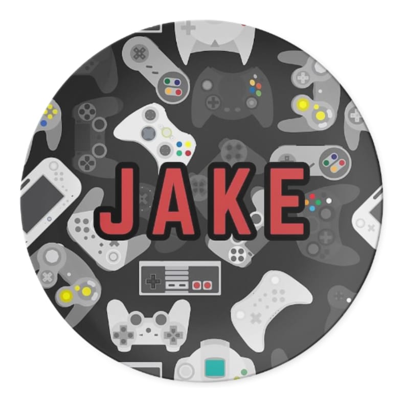 Personalized Plate: the Gamer - Etsy