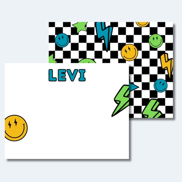 Smiley Note Card Set - Etsy