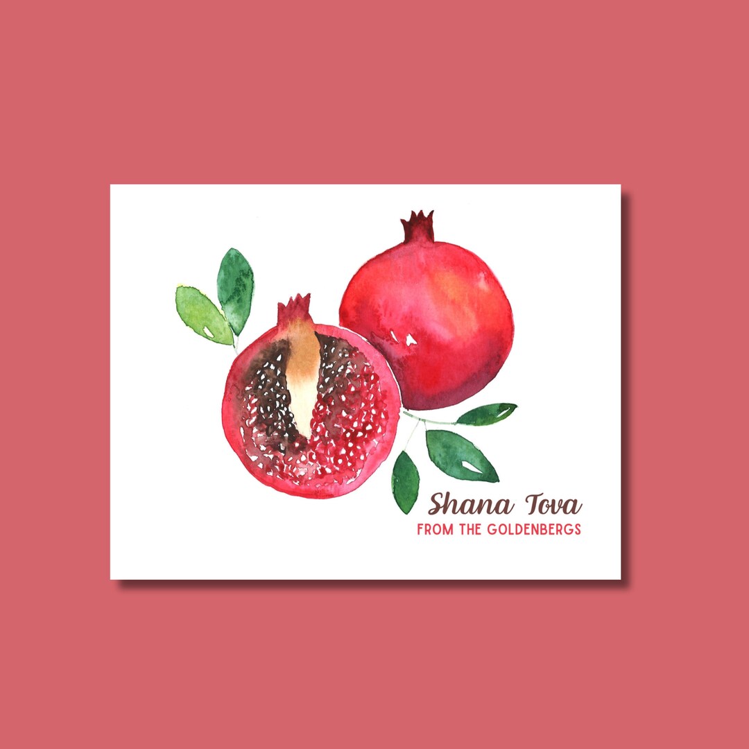 Personalized Rosh Hashana Cards {shana Tova Notecards Set, Jewish ...