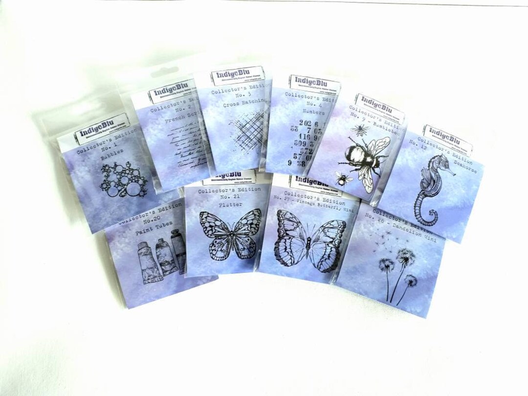Indigoblu Collector's Edition Rubber Stamps No's 1-28 Butterfly ...