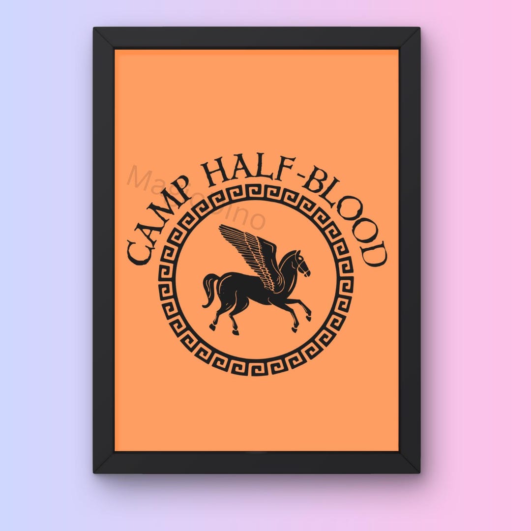 Digital Camp Half Blood Percy Jackson A4 Art Print - Etsy
