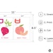 Printable Korean Fruit+vegetable Flashcards Bundle | Korean Hangul 한글 ...