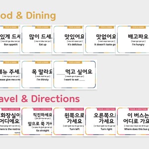 Printable Korean Basic Phrases Flashcards | Hangul 한글 Essential ...