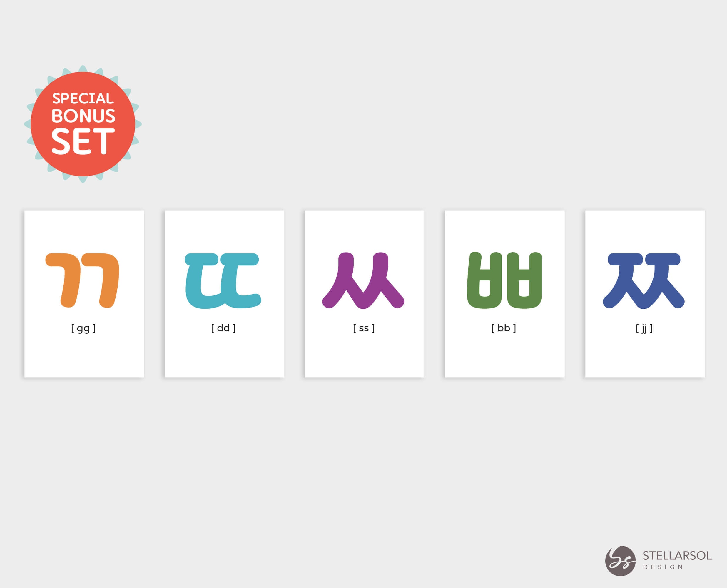 Printable Korean Fruit+vegetable Flashcards Bundle | Korean Hangul 한글 ...